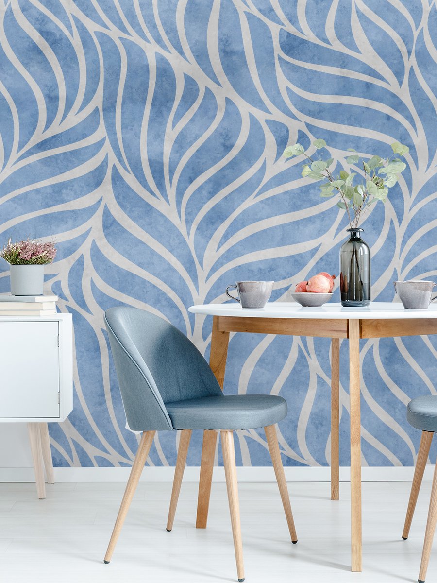 Abstract Wave Patterns Elegant Wallpaper Mural | Wallhue